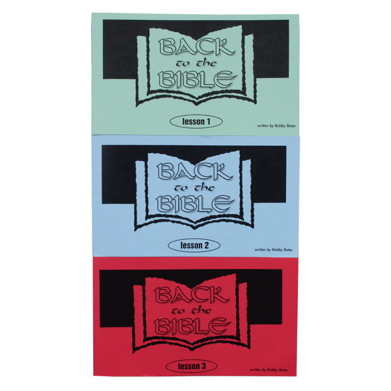 Back to the Bible Workbook by Bobby Bates | WVBS Store