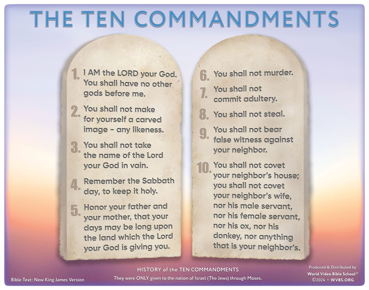 Ten Commandments | WVBS Store