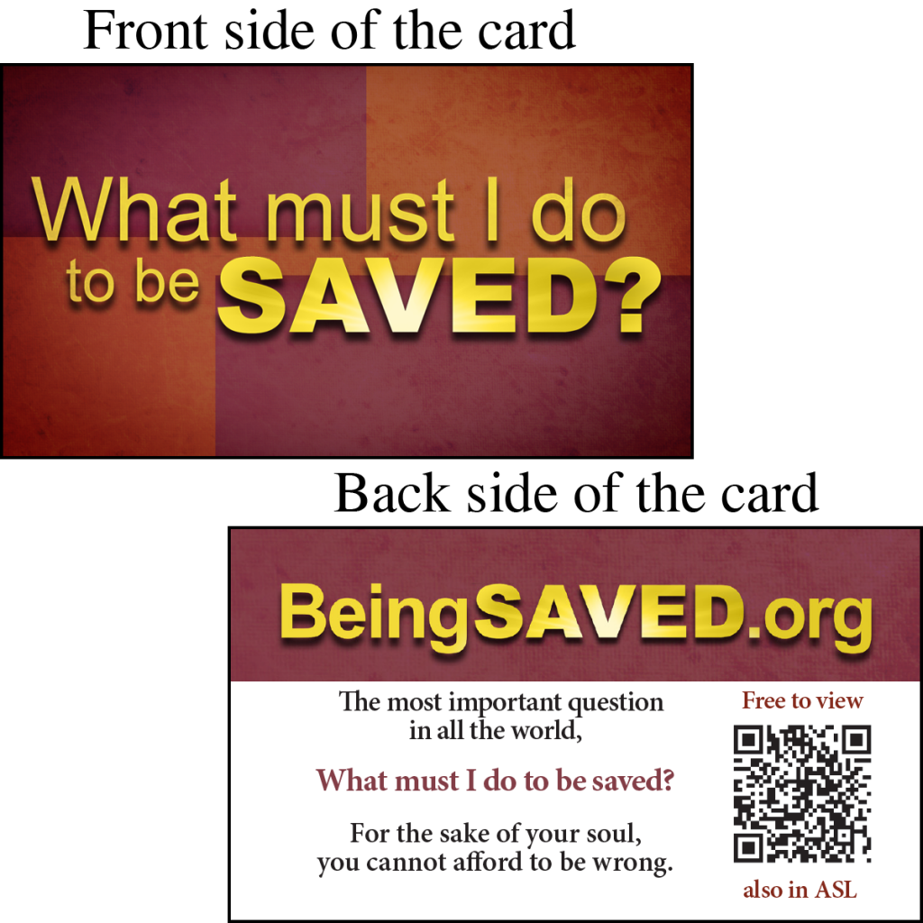 What Must I Do to be Saved? Invitation Card (500 Ct) | WVBS Store